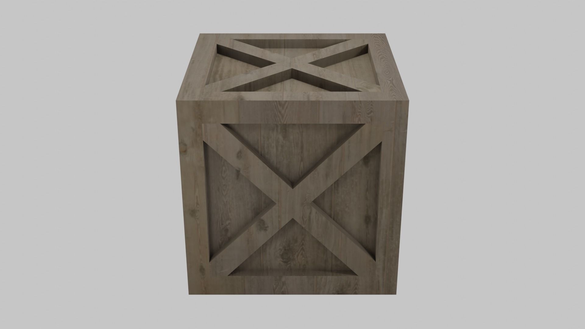 3D model Low Poly Wooden Crate 2 VR / AR / low-poly | CGTrader