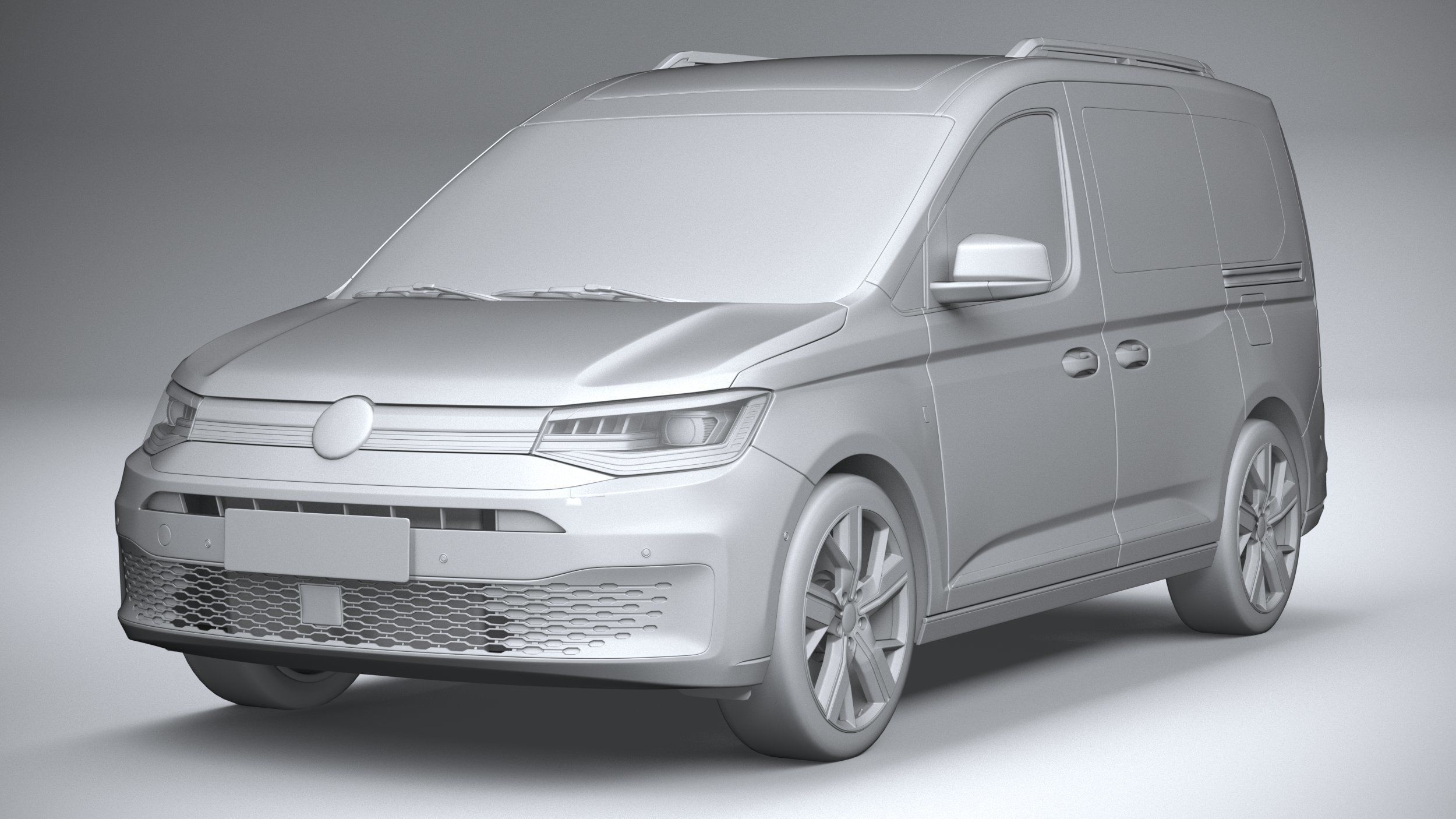 Volkswagen Caddy 2021 3D model | CGTrader