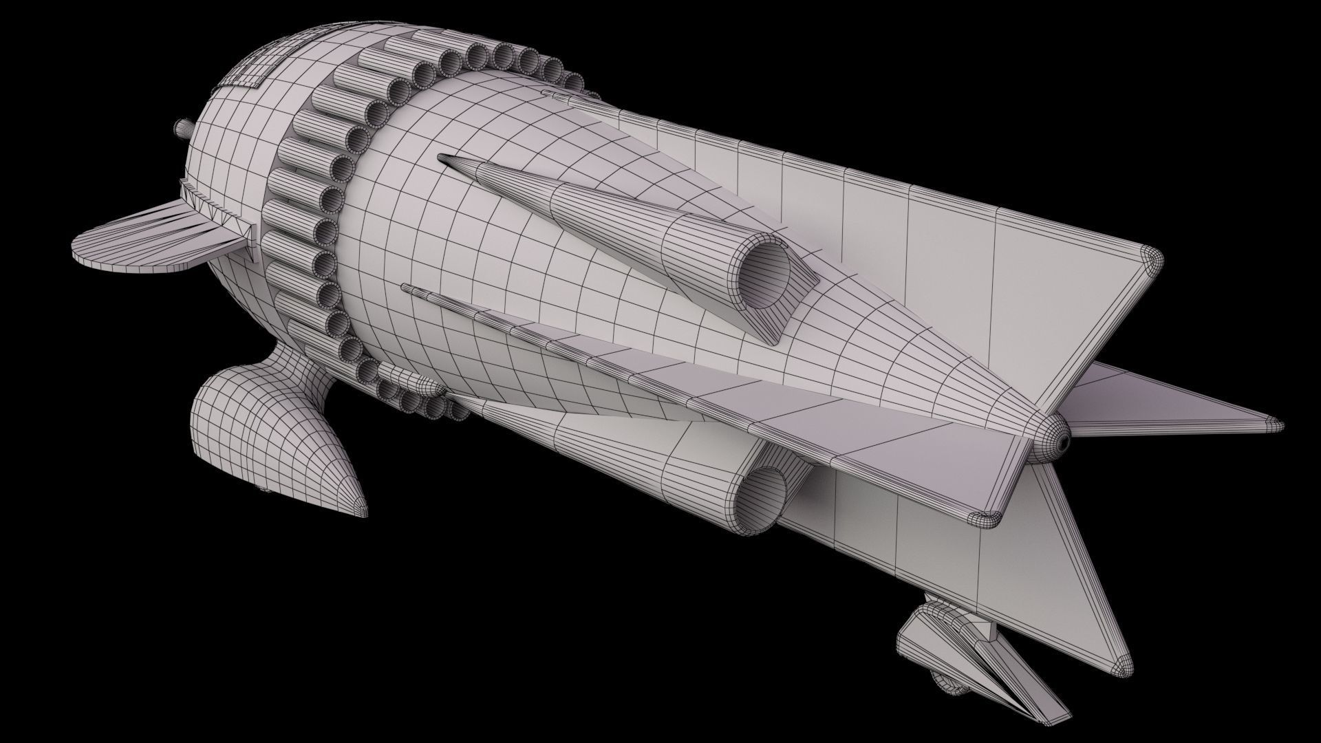 3D model Flash Gordon Spacecraft VR / AR / low-poly | CGTrader
