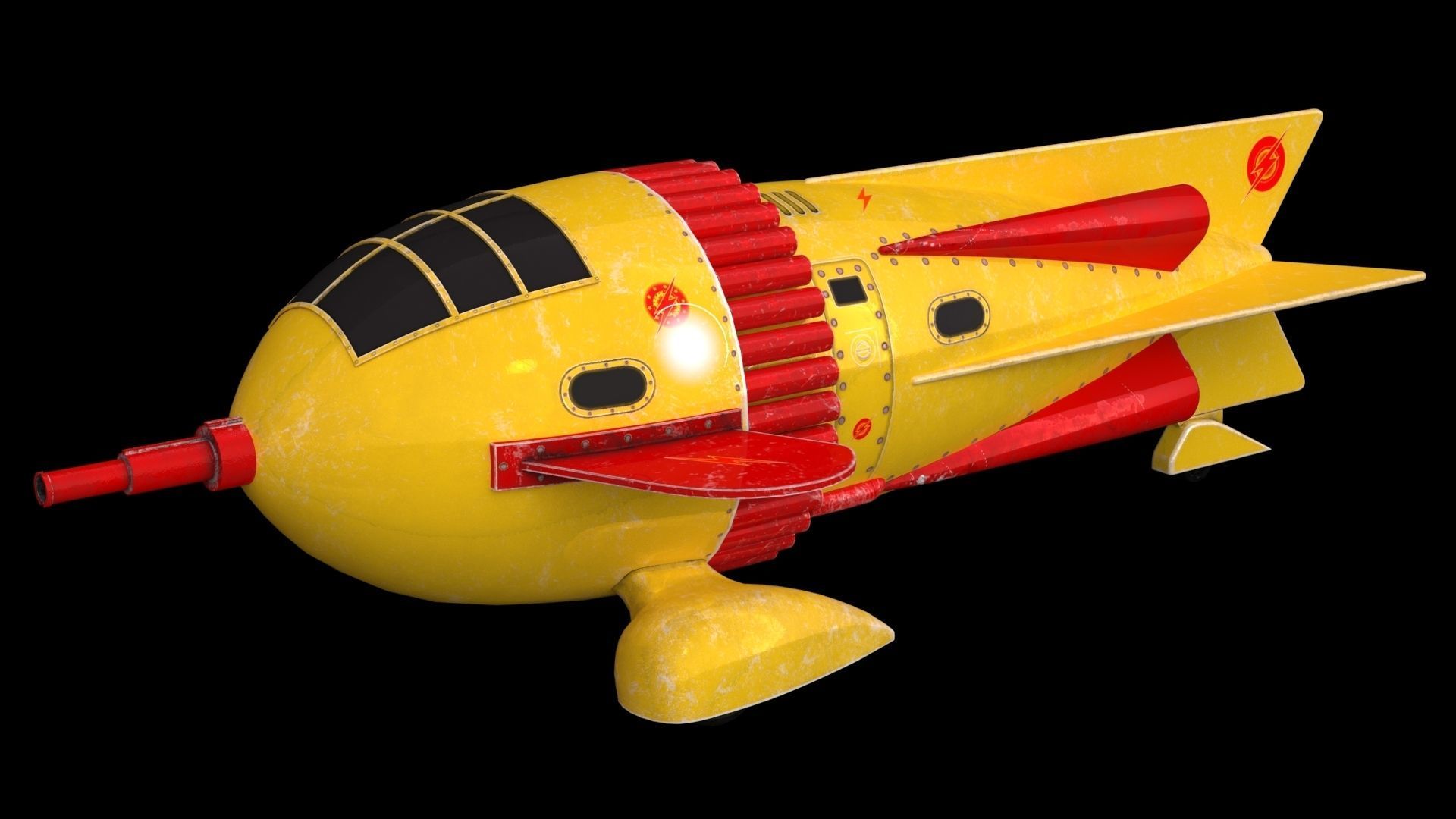 3D model Flash Gordon Spacecraft VR / AR / low-poly | CGTrader