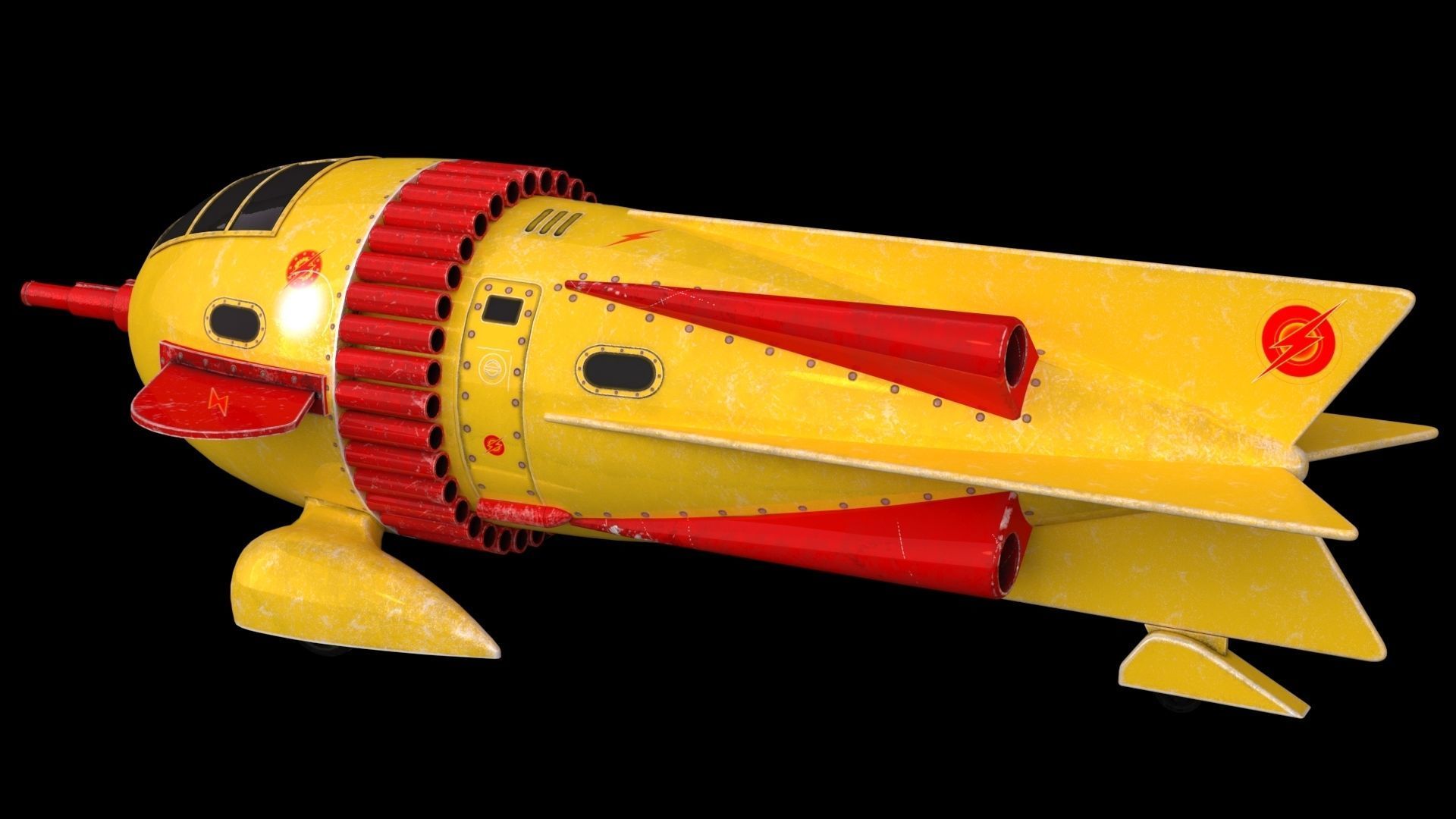 3D model Flash Gordon Spacecraft VR / AR / low-poly | CGTrader