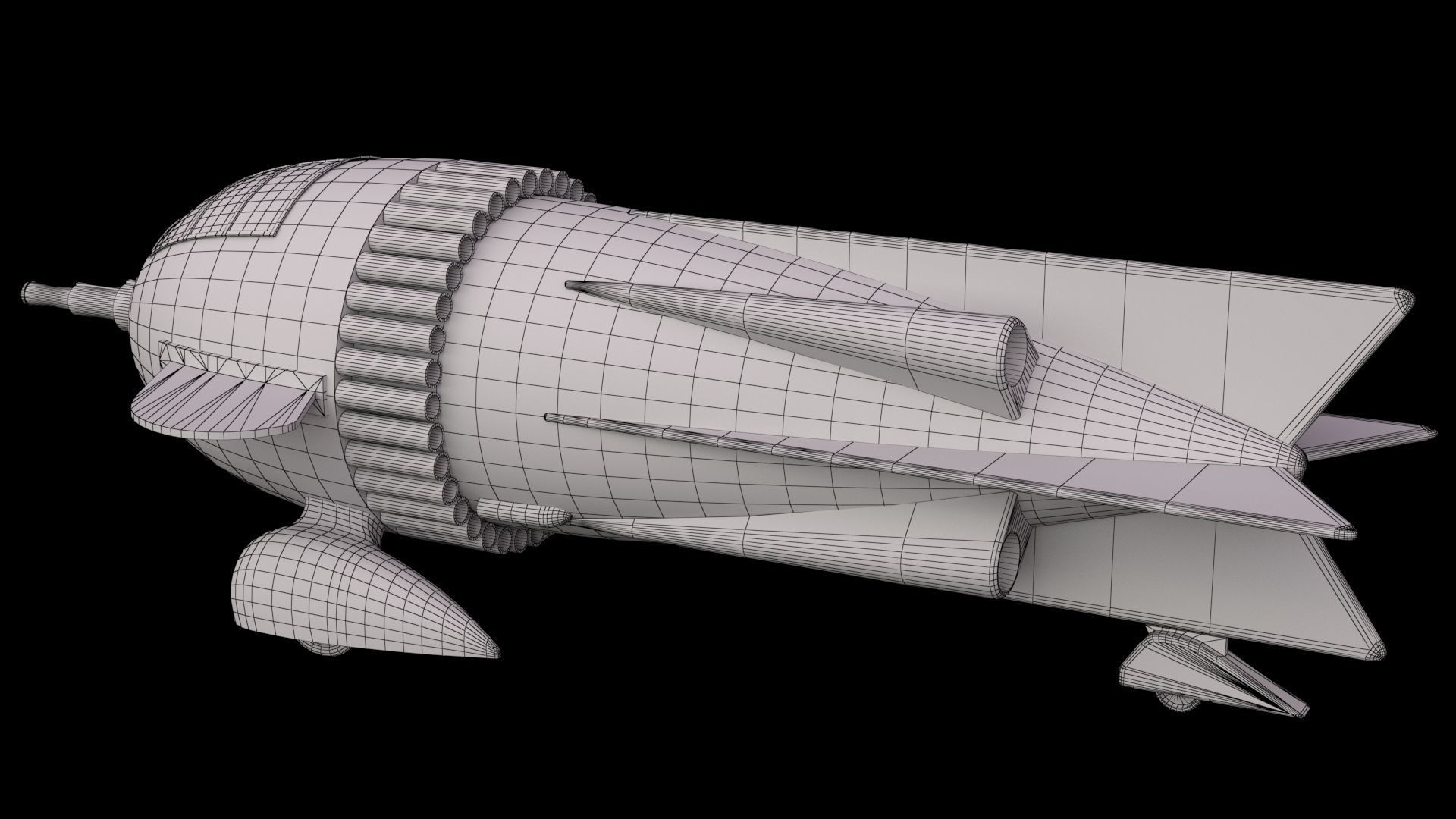 3D model Flash Gordon Spacecraft VR / AR / low-poly | CGTrader