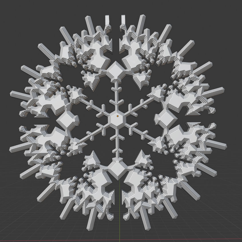 Decor Snowflake Design 1 3D model 3D printable | CGTrader