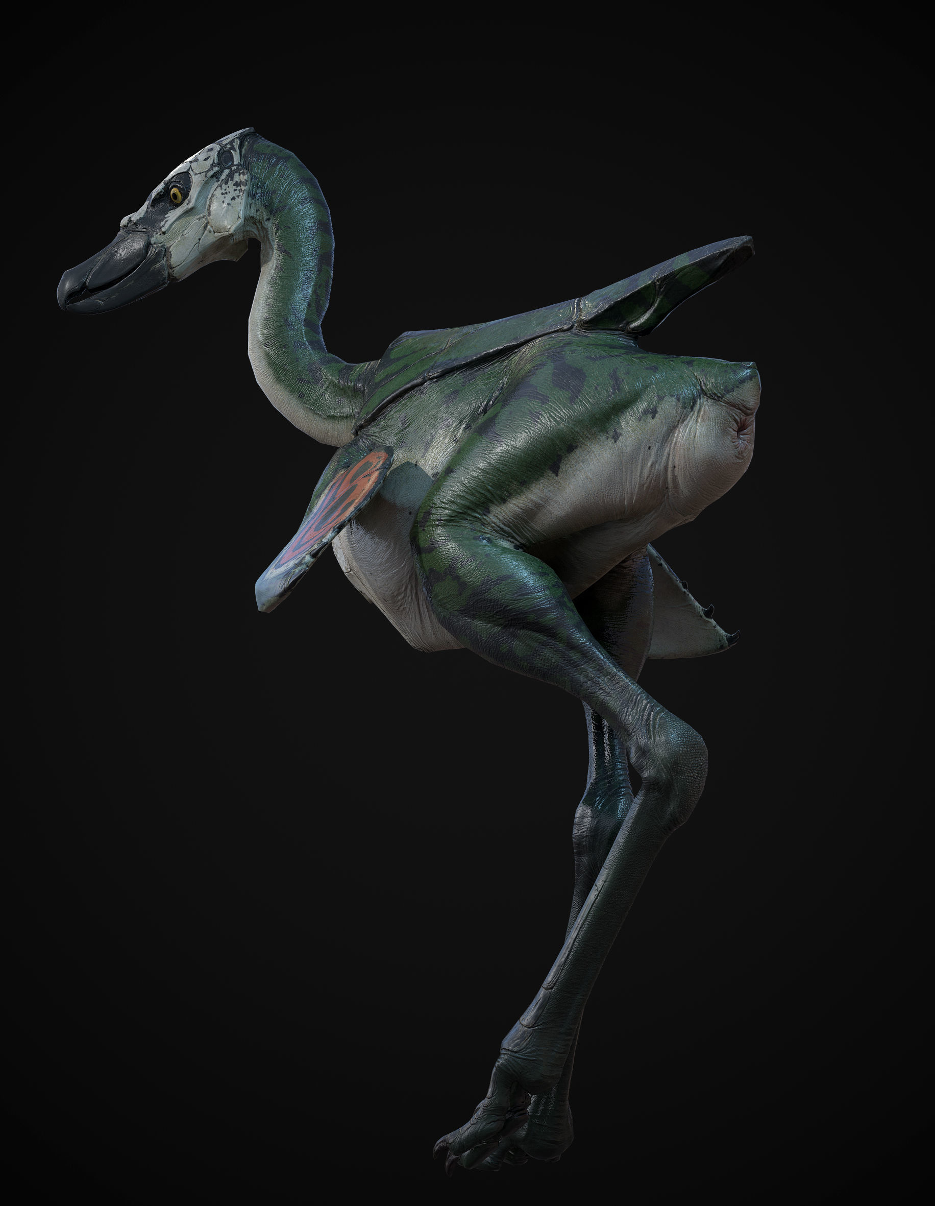 3D model Flightless Alien Bird VR / AR / low-poly rigged | CGTrader