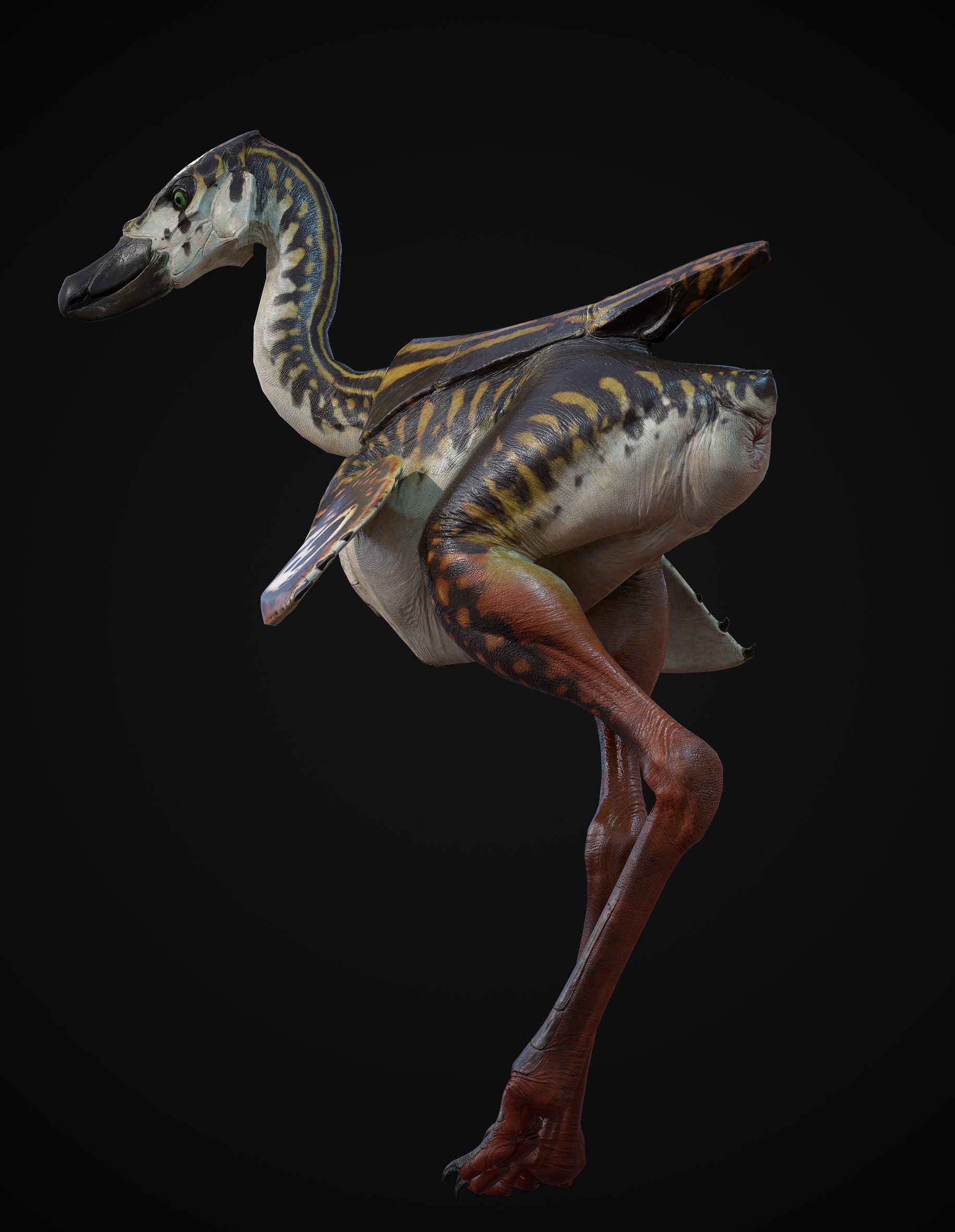 3D model Flightless Alien Bird VR / AR / low-poly rigged | CGTrader