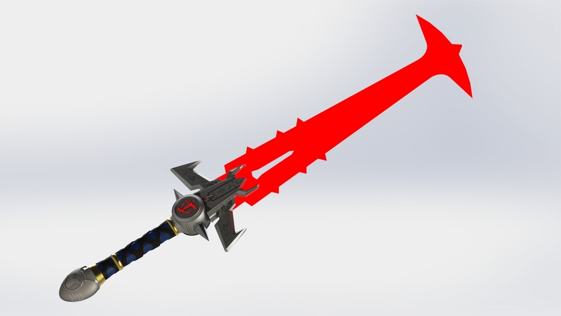 DOOM ETERNAL SWORD Crucible 3D model 3D printable | CGTrader