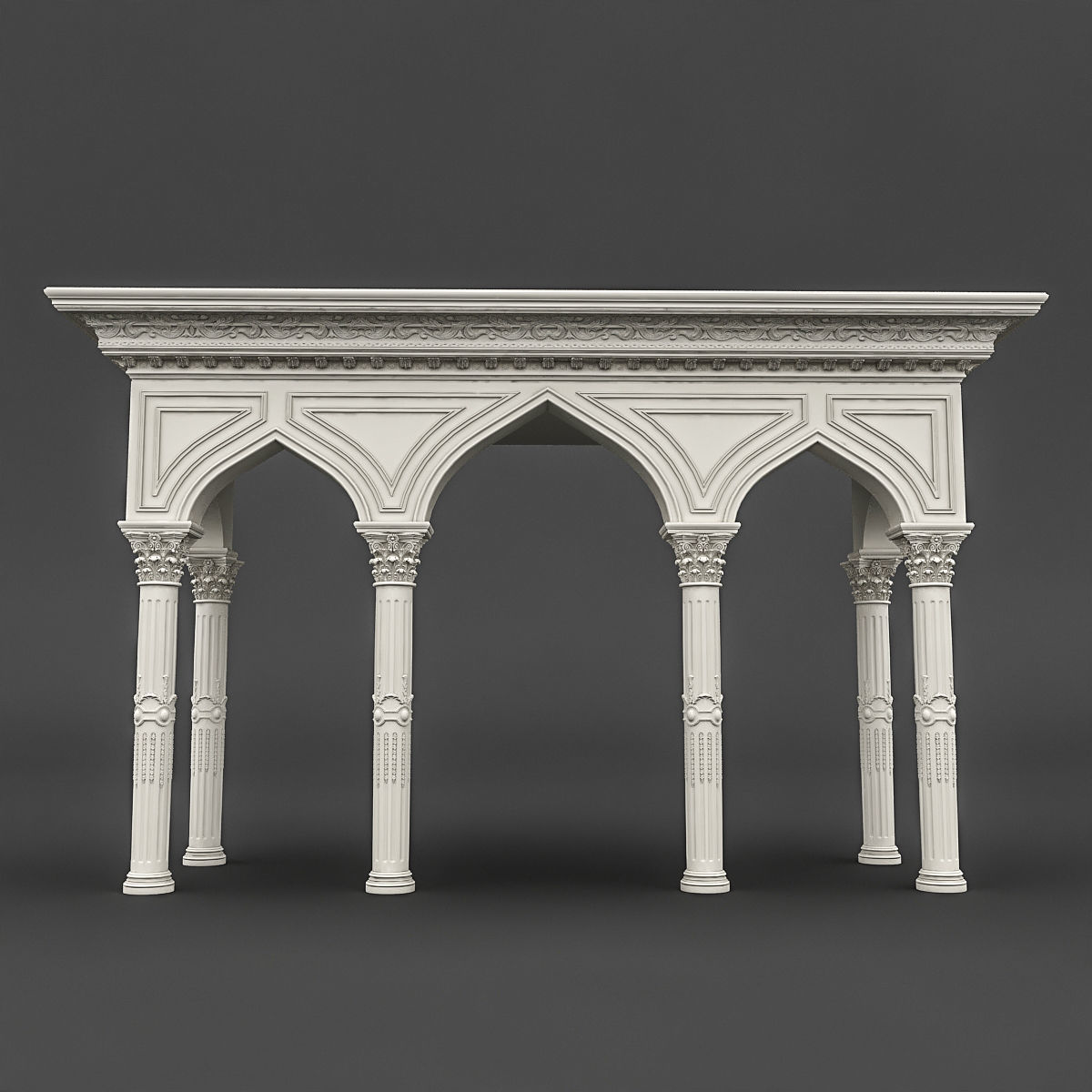 mosque entrance 03 3D model | CGTrader