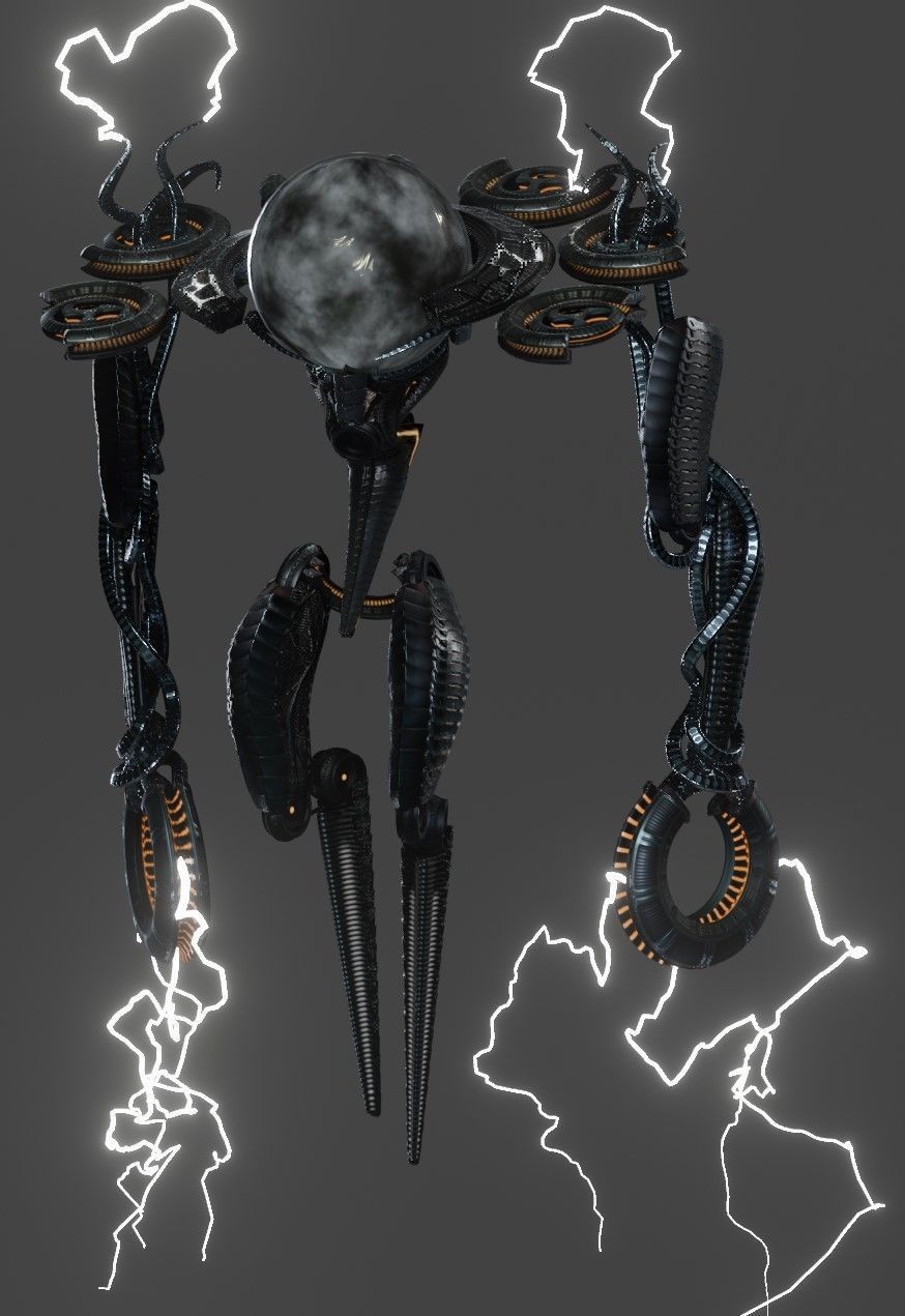 3D model RAIGO robot with lightning VR / AR / low-poly | CGTrader