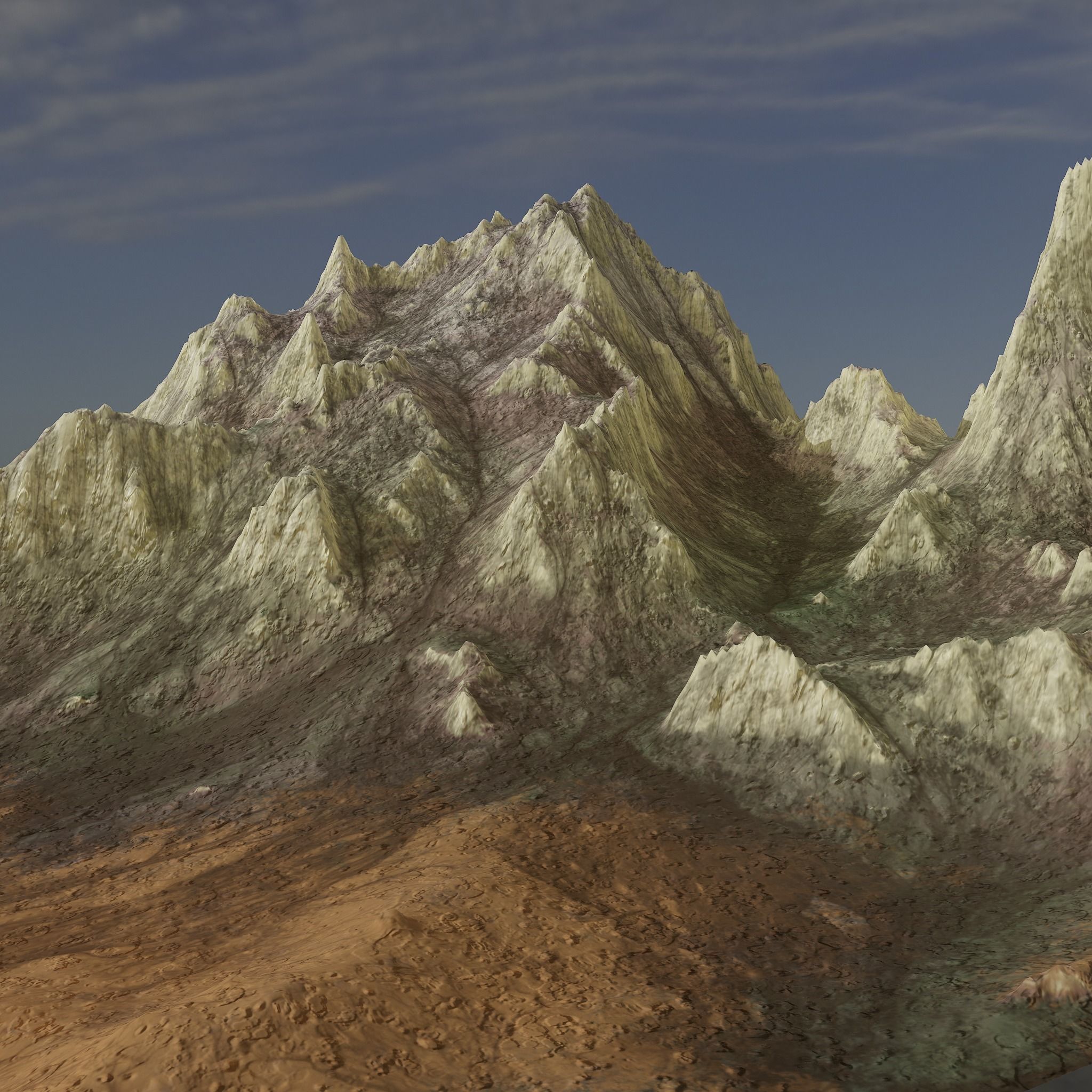 3D model Mountain Landscape Rocky VR / AR / low-poly | CGTrader