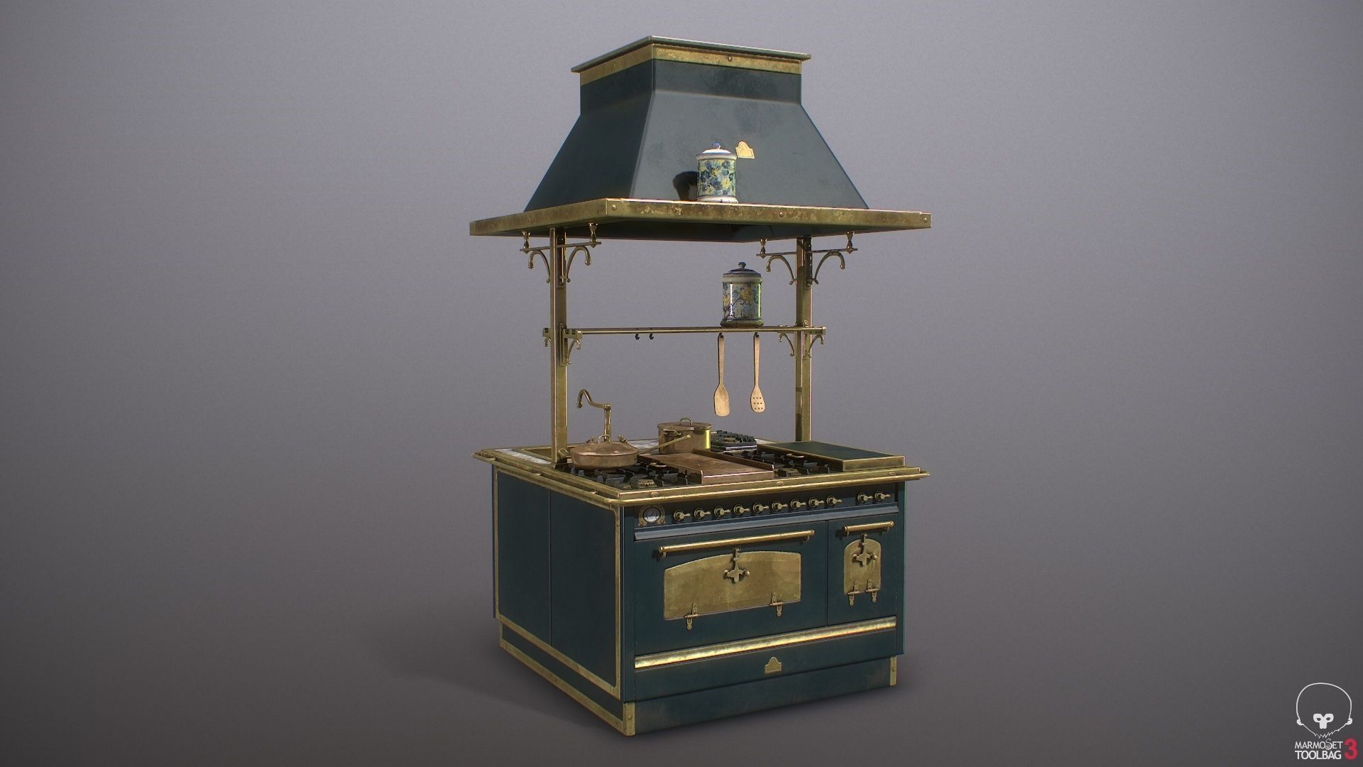 3D model Antique Kitchen VR / AR / low-poly | CGTrader