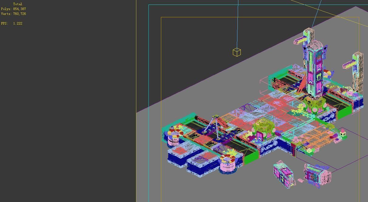 Horde - broken stone platform 3D model | CGTrader