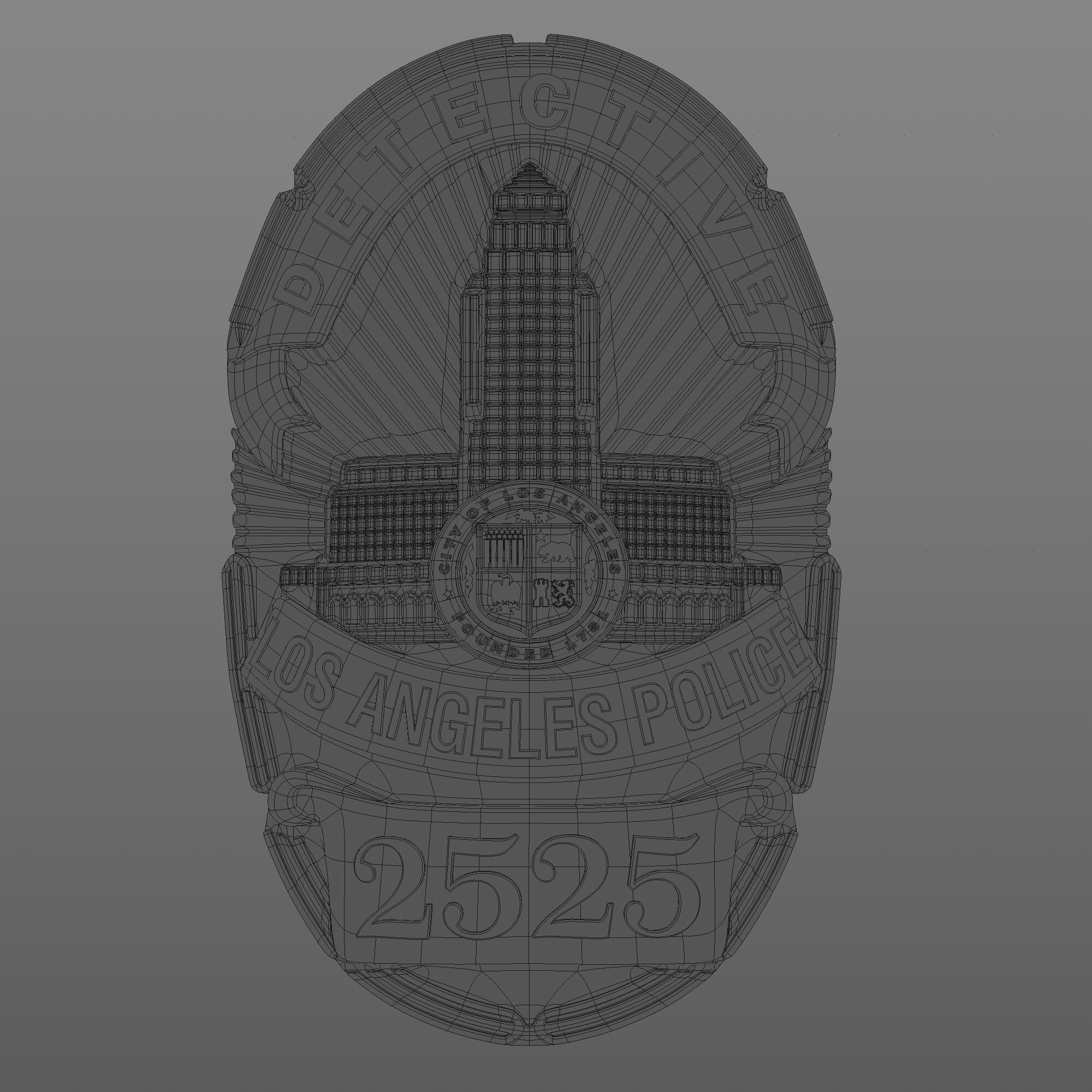 LAPD badge police 3D model | CGTrader