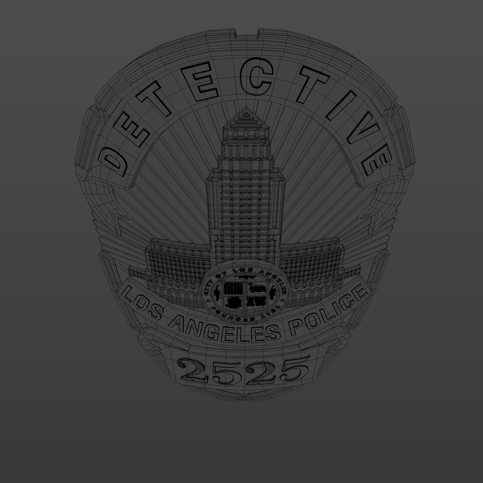 LAPD badge police 3D model | CGTrader