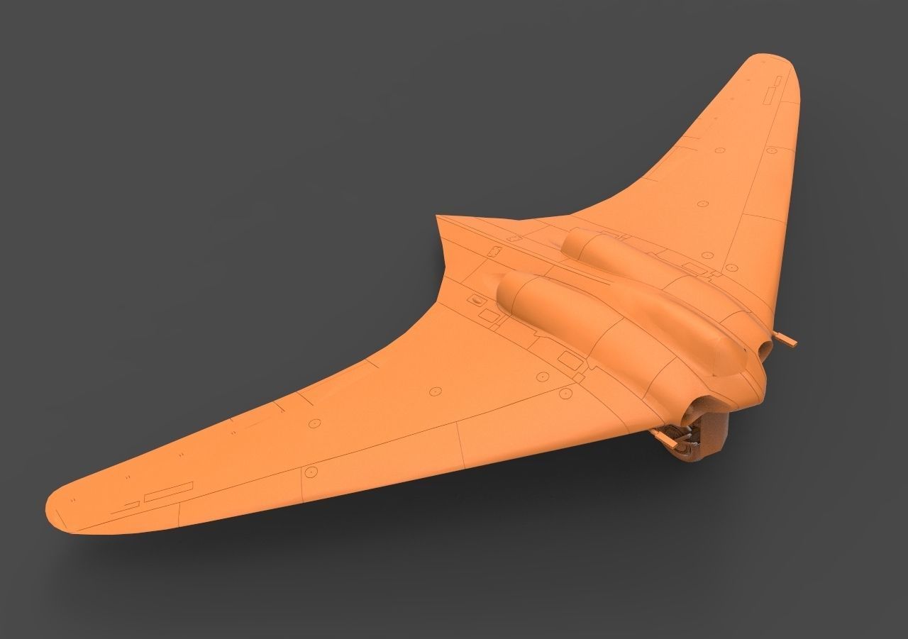 Horten Ho 229 3D model 3D printable | CGTrader