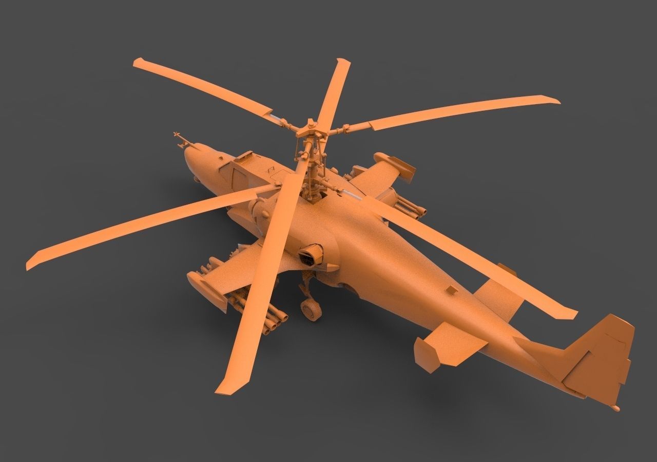 Ka-50 Black Shark 3D model 3D printable | CGTrader