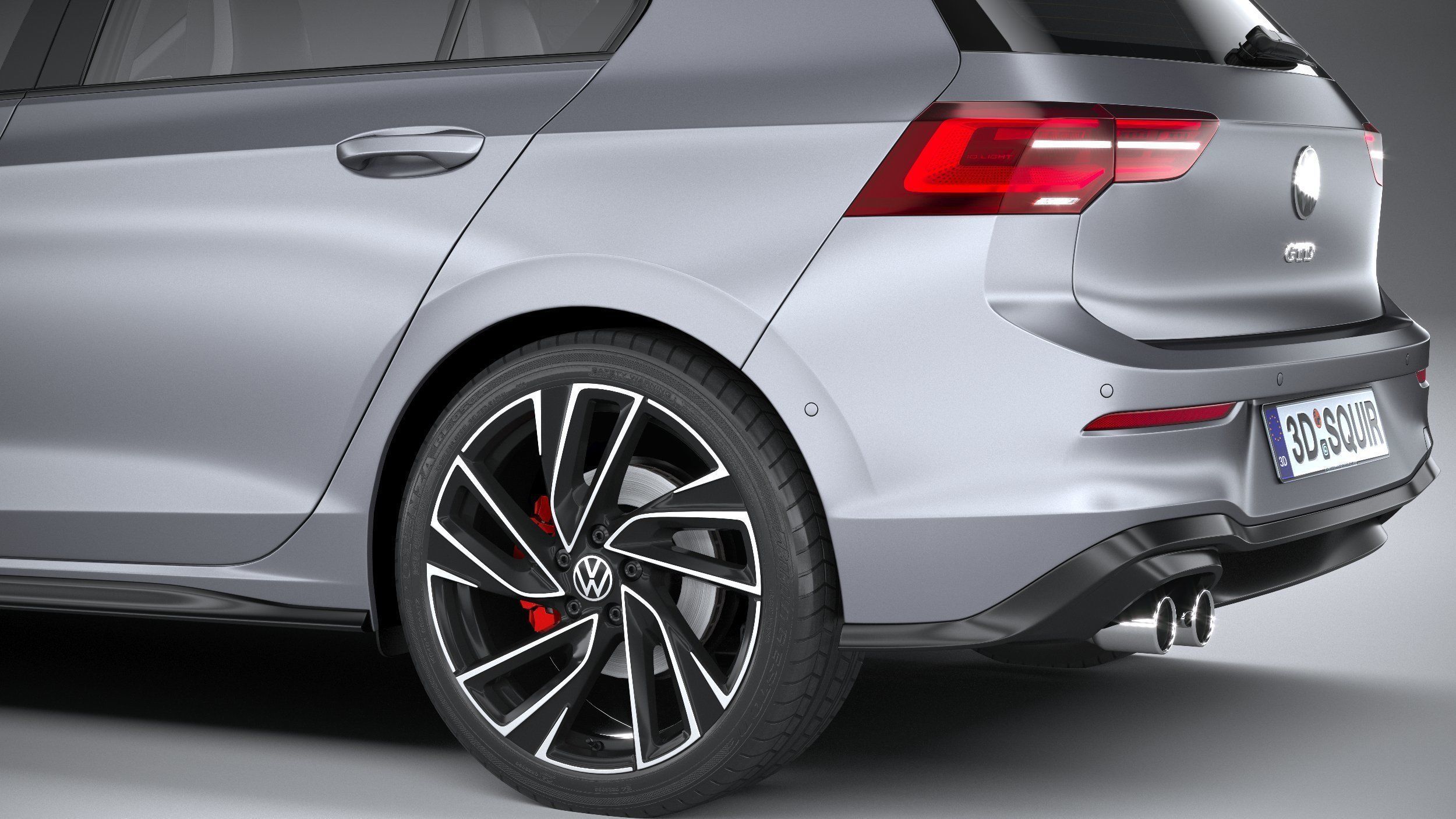 Volkswagen Golf GTD 5-door 2020 3D model | CGTrader