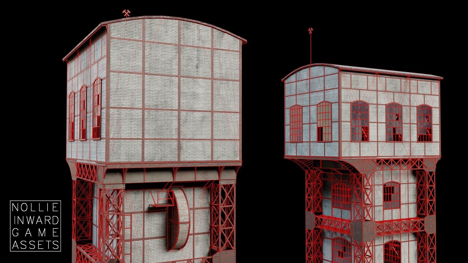 3D model Coal Mine Shaft Tower - KWK Polska I VR / AR / low-poly | CGTrader