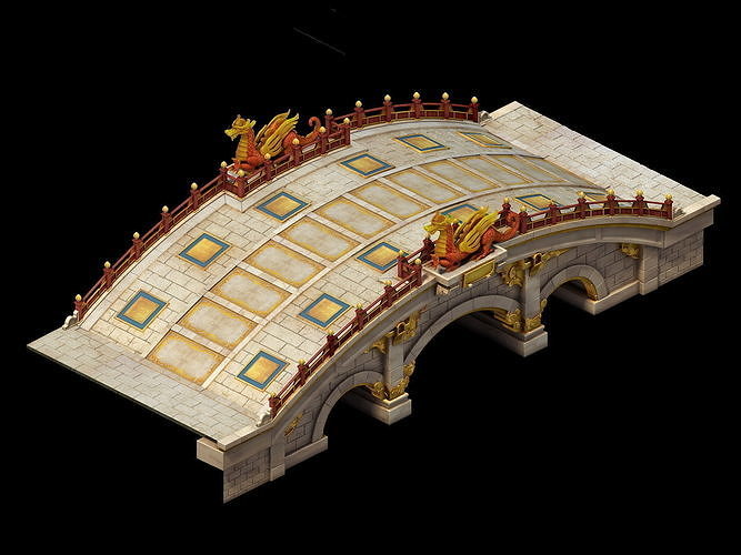 City Building - Stone Bridge 13 3D model | CGTrader