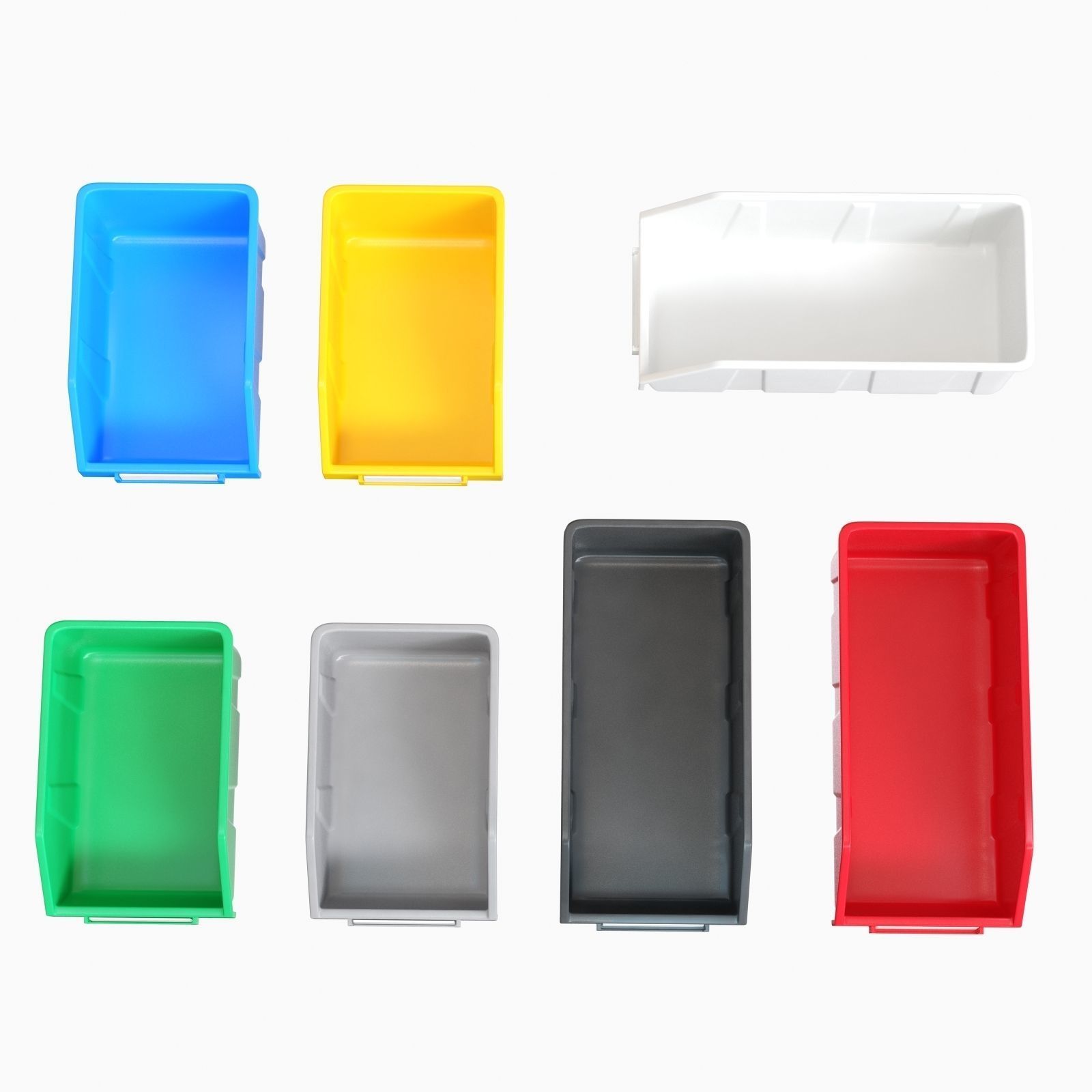 3D model colored plastic boxes for parts VR / AR / low-poly | CGTrader