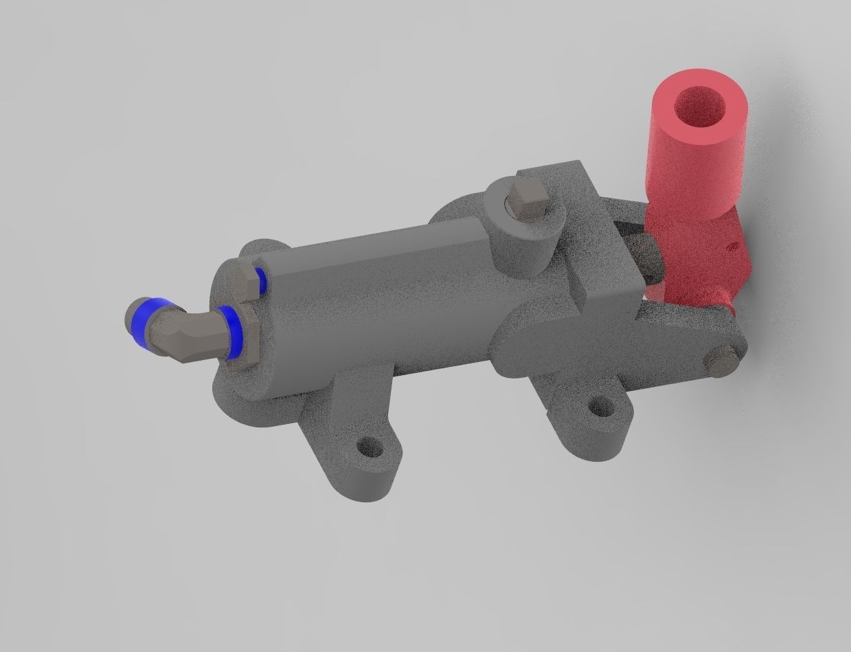 Double Acting Hand Pump 3D model | CGTrader