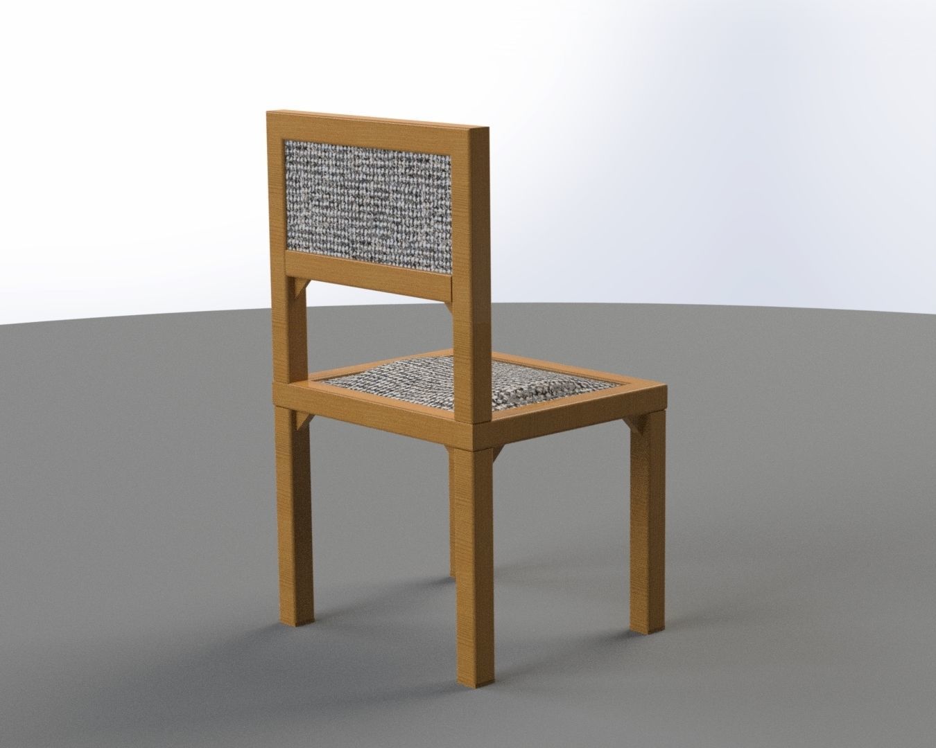 Chair Model with seat and back free 3D model | CGTrader