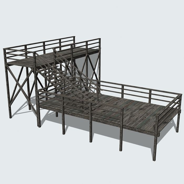 3D model Dock 05 VR / AR / low-poly | CGTrader