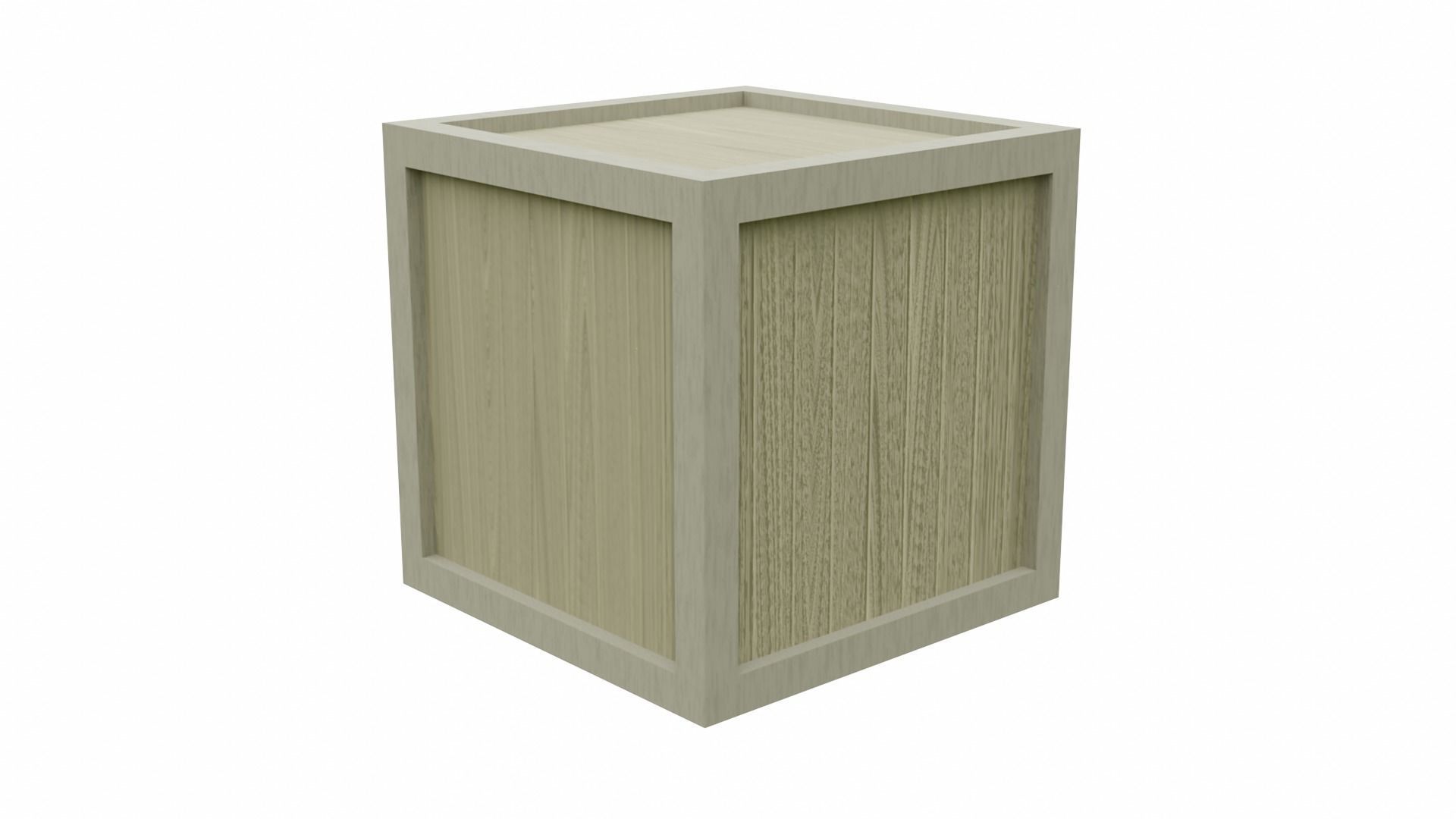 3D model Low Poly Wooden Crate 6 VR / AR / low-poly | CGTrader