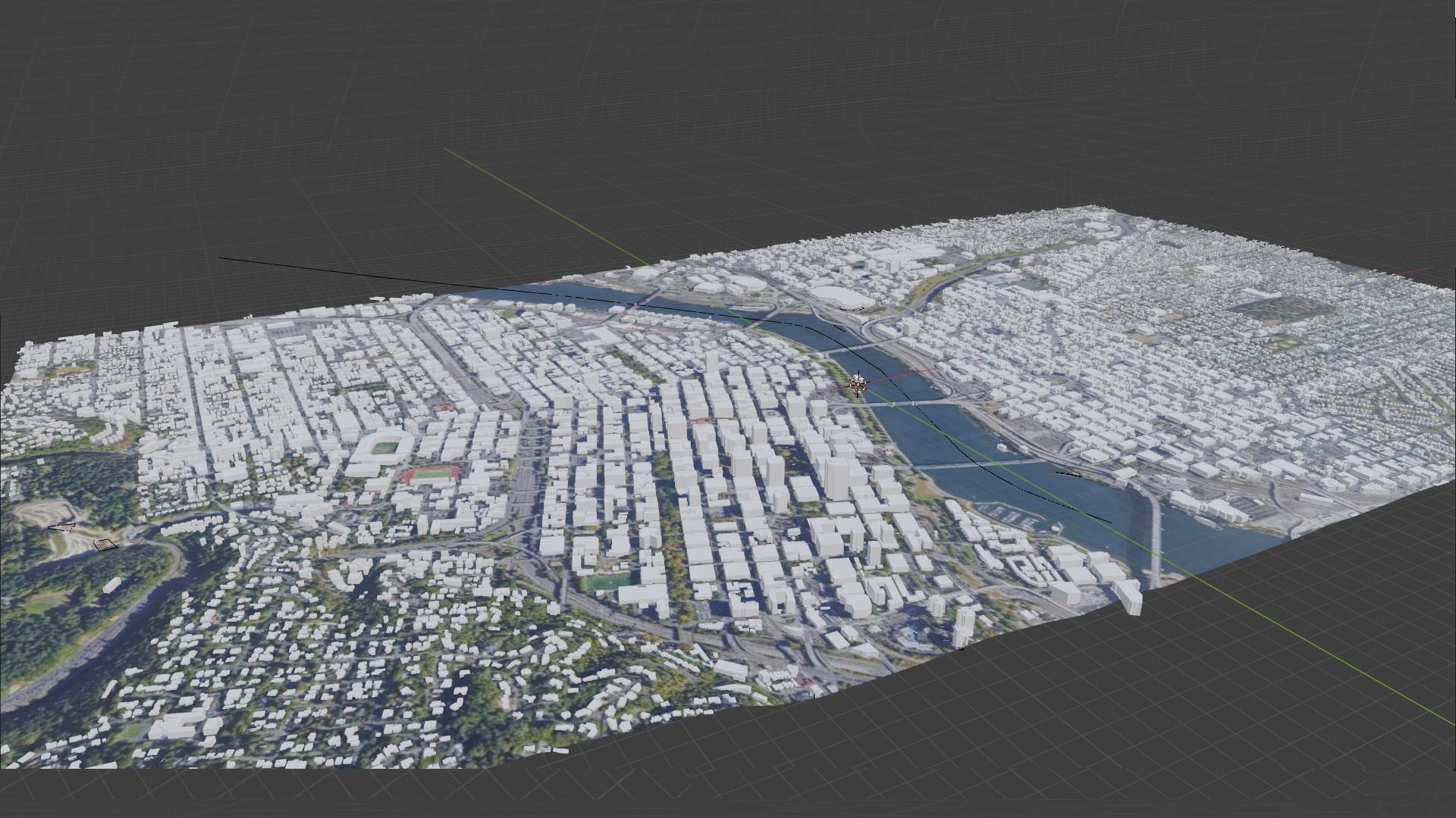 Portland Oregon Topographical Map 3D model | CGTrader