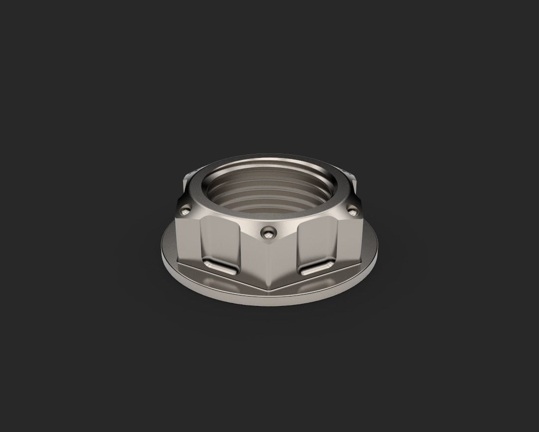 Pro Bolt CNC Top Yoke Nut 3D model | CGTrader