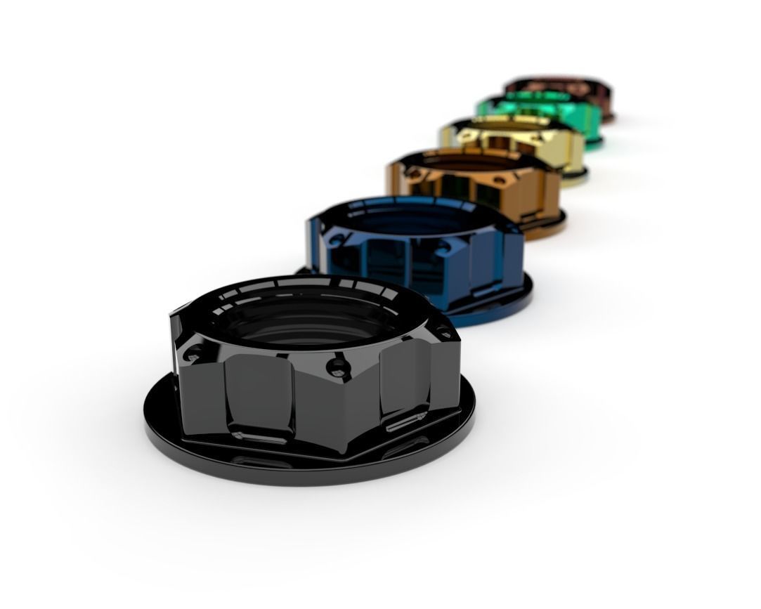 Pro Bolt CNC Top Yoke Nut 3D model | CGTrader
