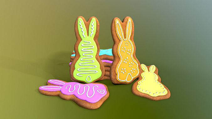 Easter Cookies 3d Model Cgtrader