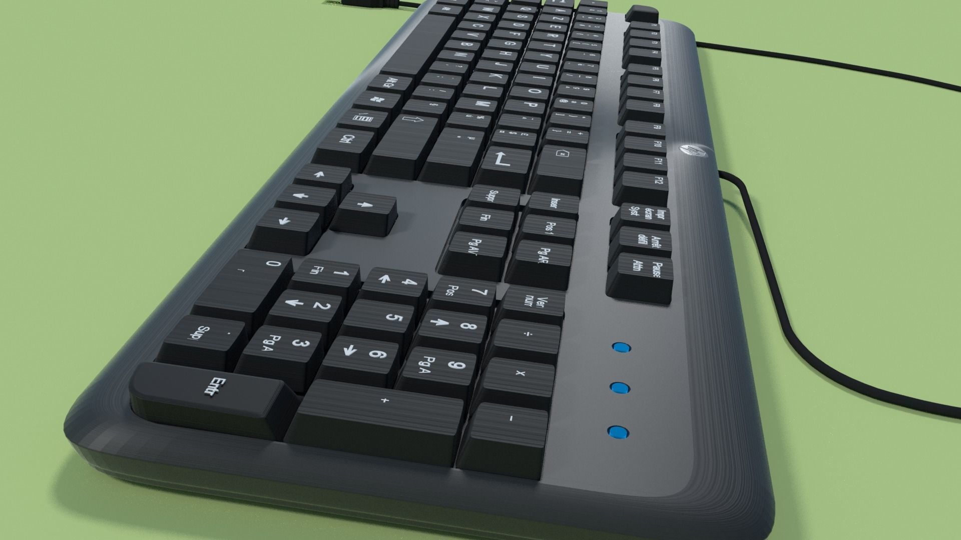 HP Keyboard 3D model | CGTrader