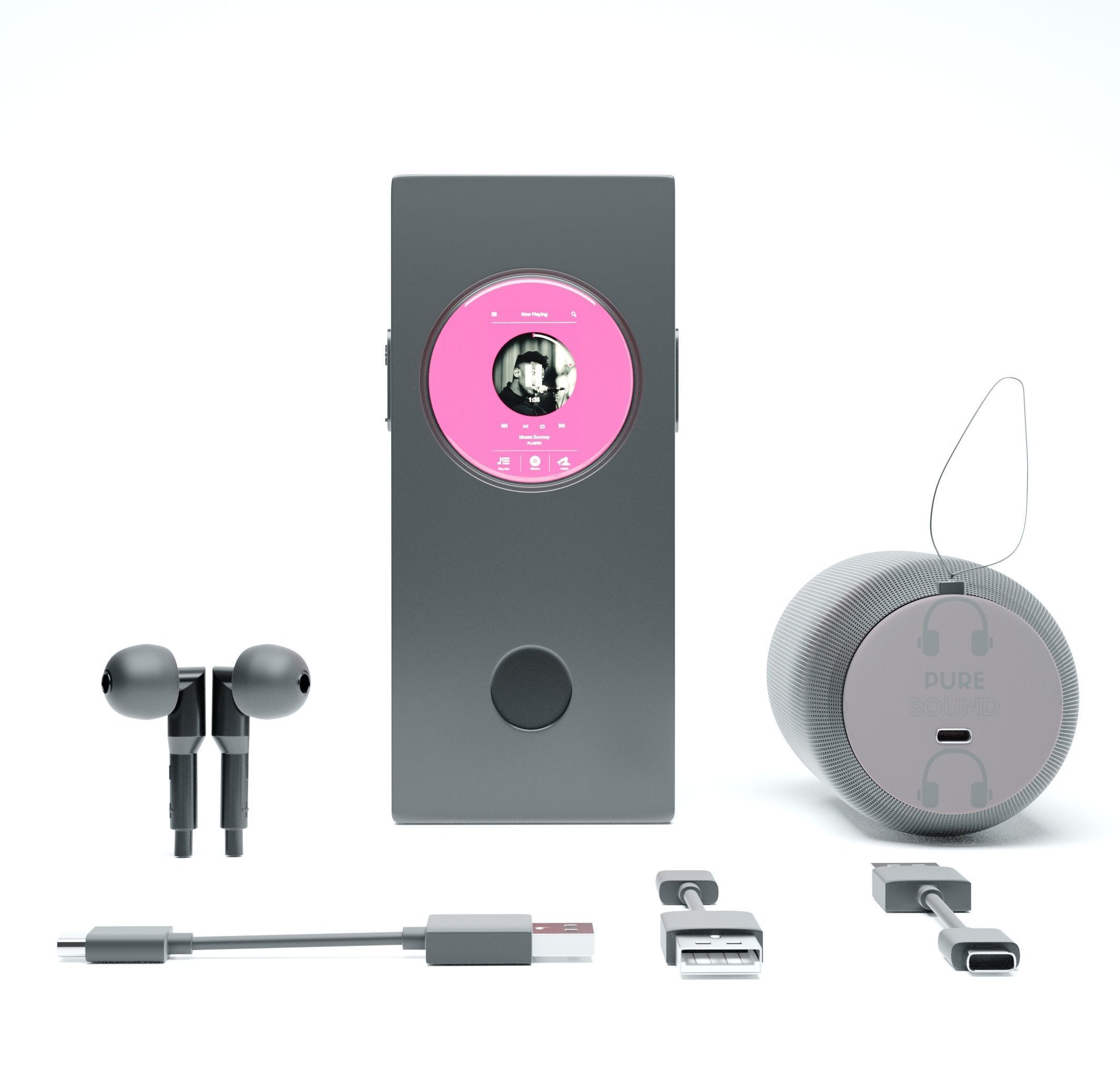 mp3 player walkman 3D model | CGTrader