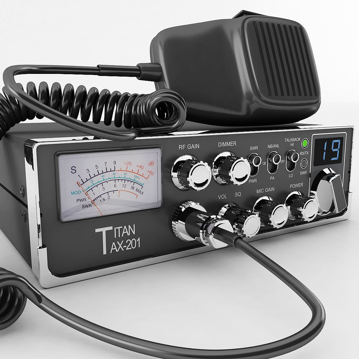 Mobile CB Radio 3D model | CGTrader