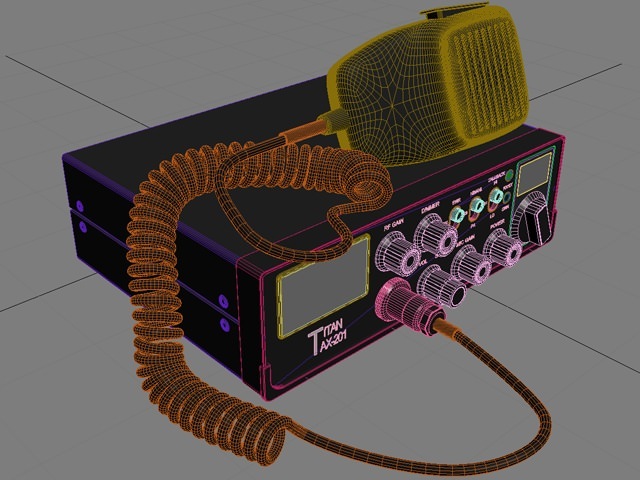 Mobile CB Radio 3D Model MAX OBJ 3DS STL WRL WRZ - CGTrader.com