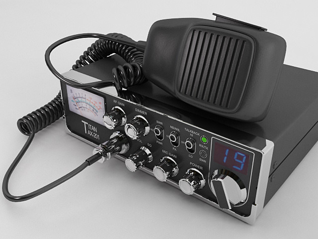 Mobile CB Radio 3D Model MAX OBJ 3DS STL WRL WRZ - CGTrader.com