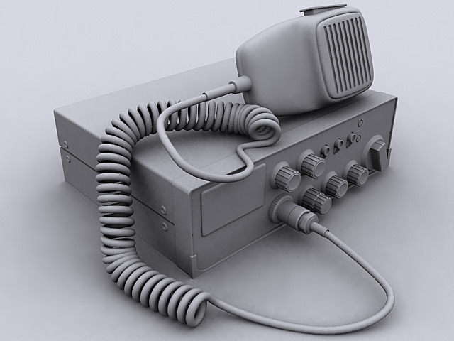 Mobile CB Radio 3D Model MAX OBJ 3DS STL WRL WRZ - CGTrader.com