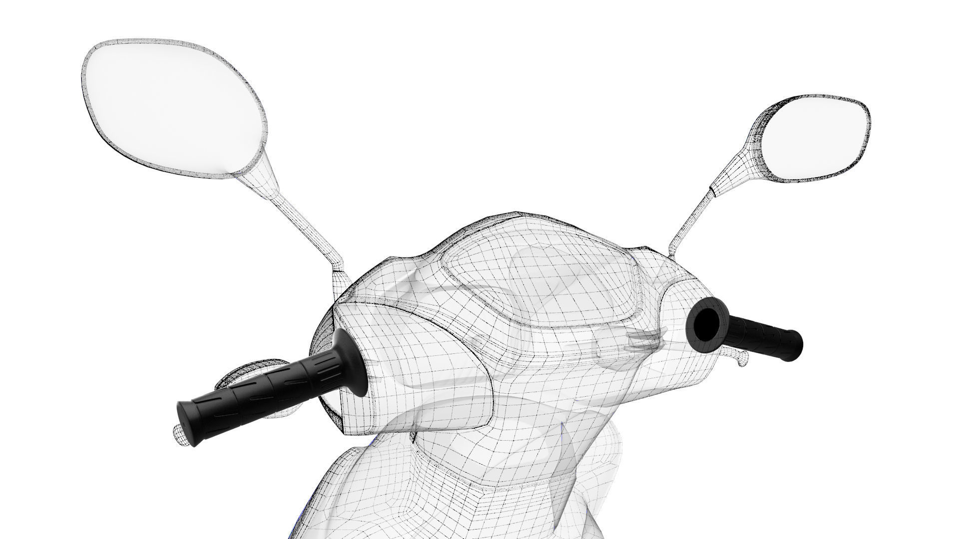 Motorcycle Handlebars Grip 3D model | CGTrader