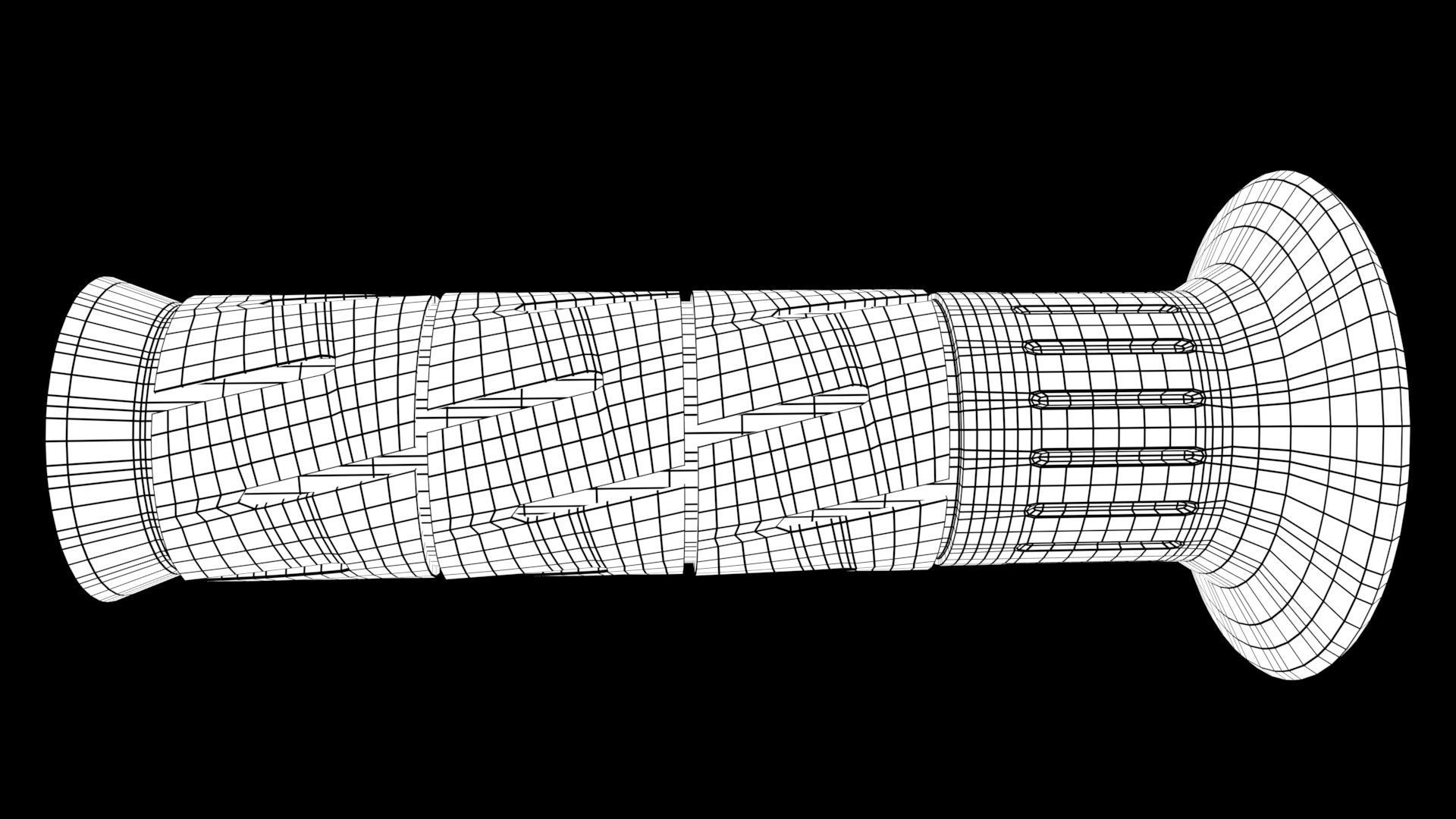 Motorcycle Handlebars Grip 3D model | CGTrader