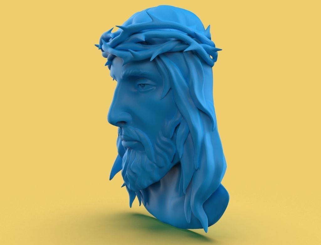Jesus Face 3D model 3D printable | CGTrader