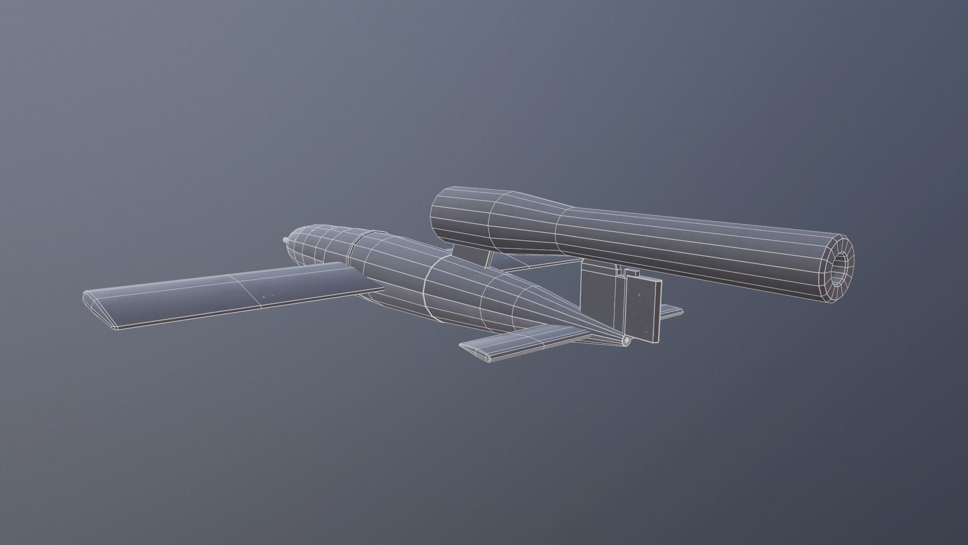 3D model V1 Buzz bomb VR / AR / low-poly | CGTrader