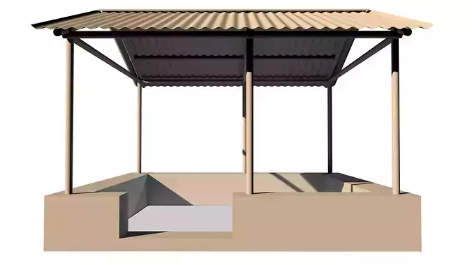 Park Shed free VR / AR / low-poly 3D model | CGTrader