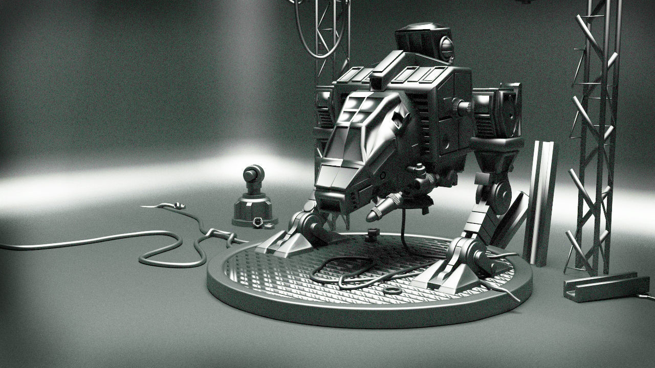 Biped Robot 3D model | CGTrader