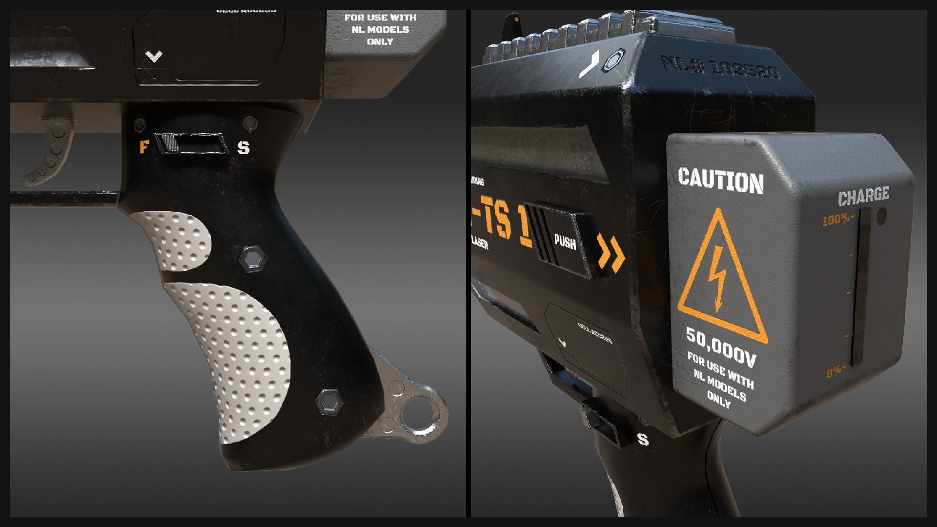 3D model Sci-fi Stun Gun VR / AR / low-poly | CGTrader