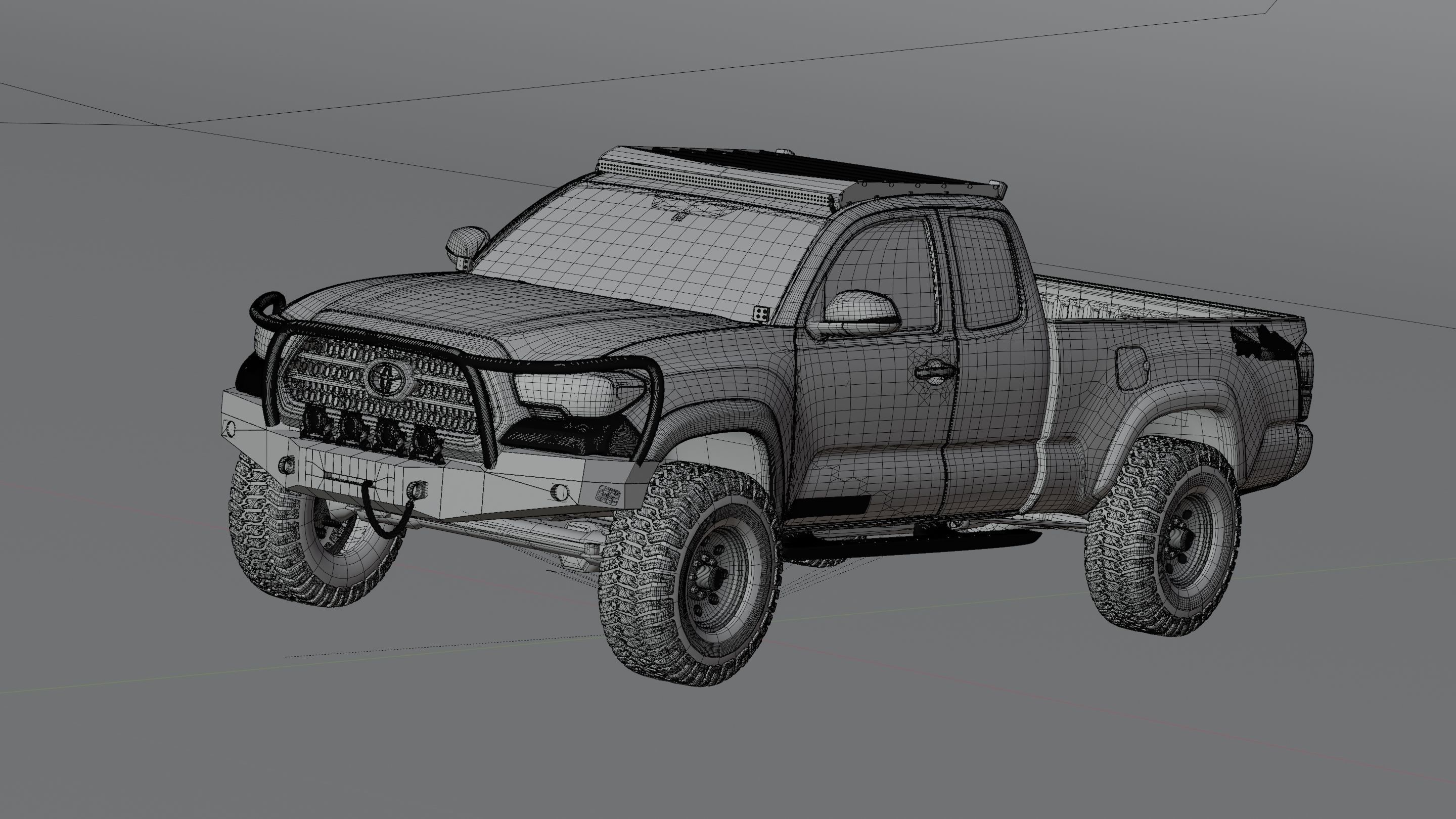Toyota Tacoma 2018 Off Road Modified 3D model | CGTrader