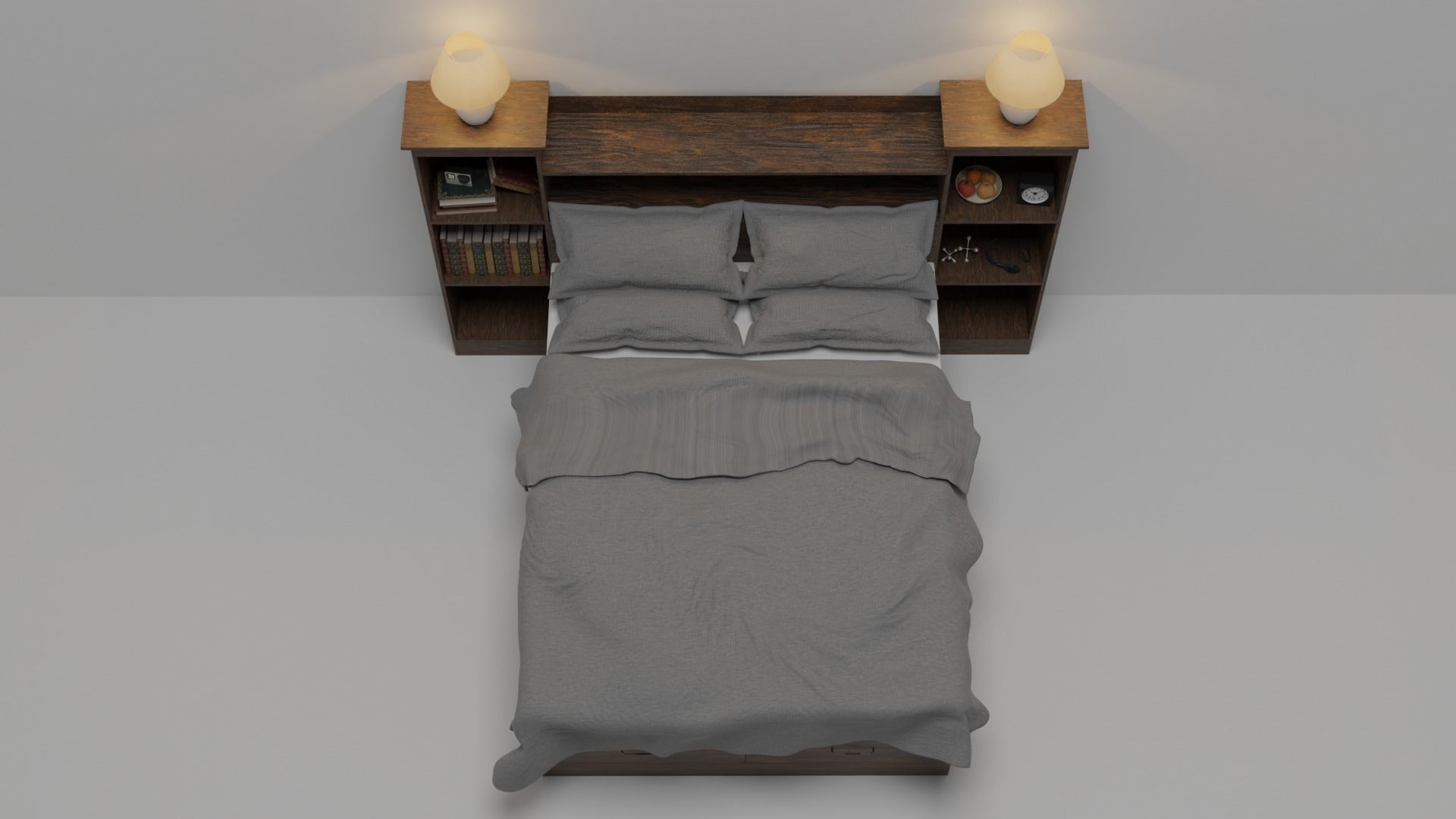 Double Bed free 3D model | CGTrader