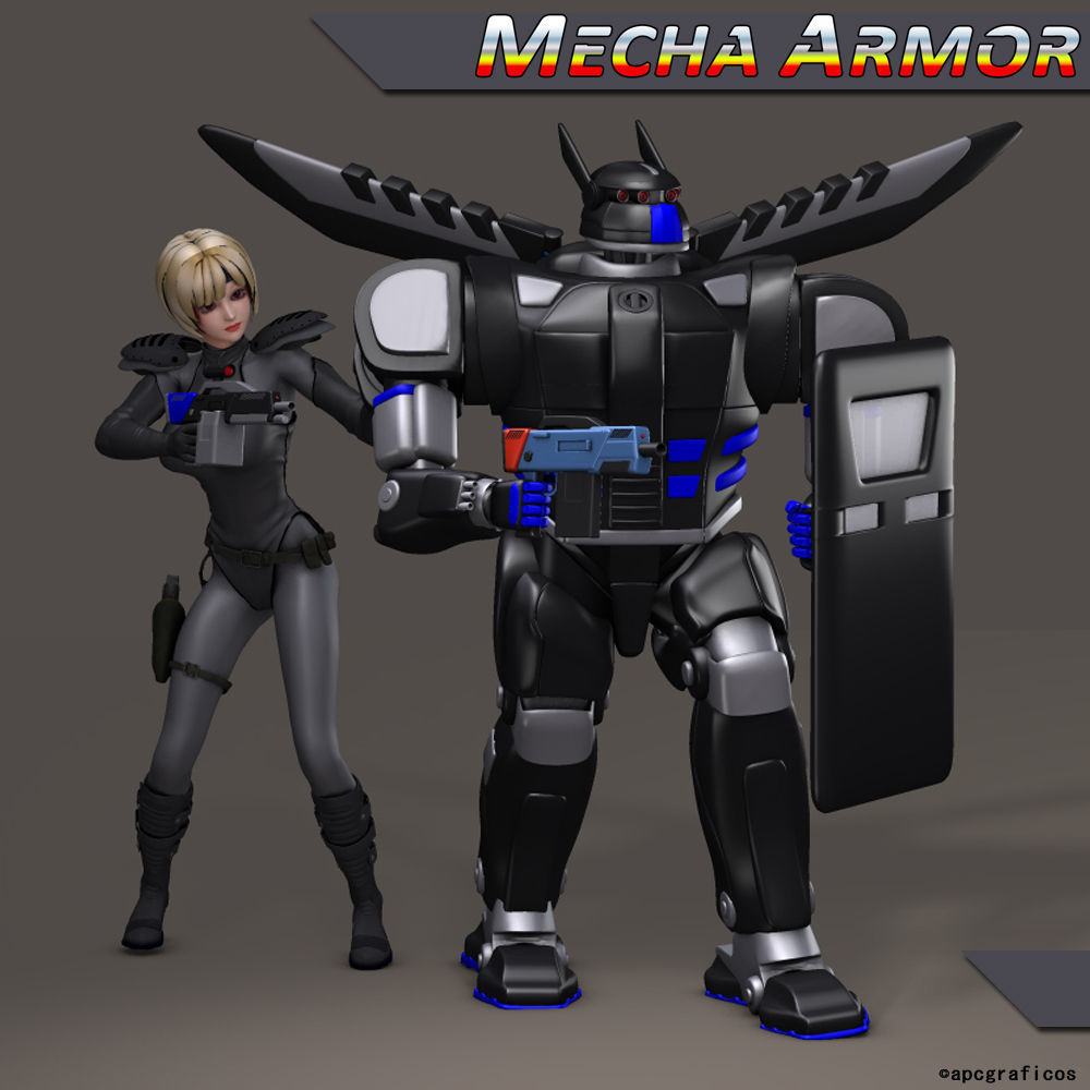 Mecha Armor 3D model | CGTrader