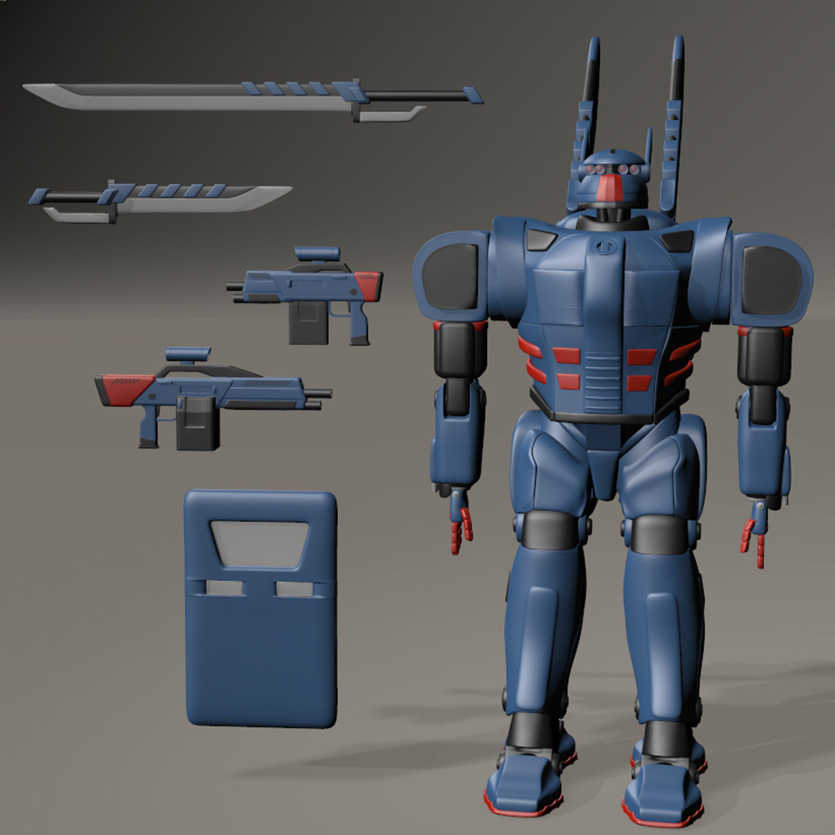 Mecha Armor 3D model | CGTrader