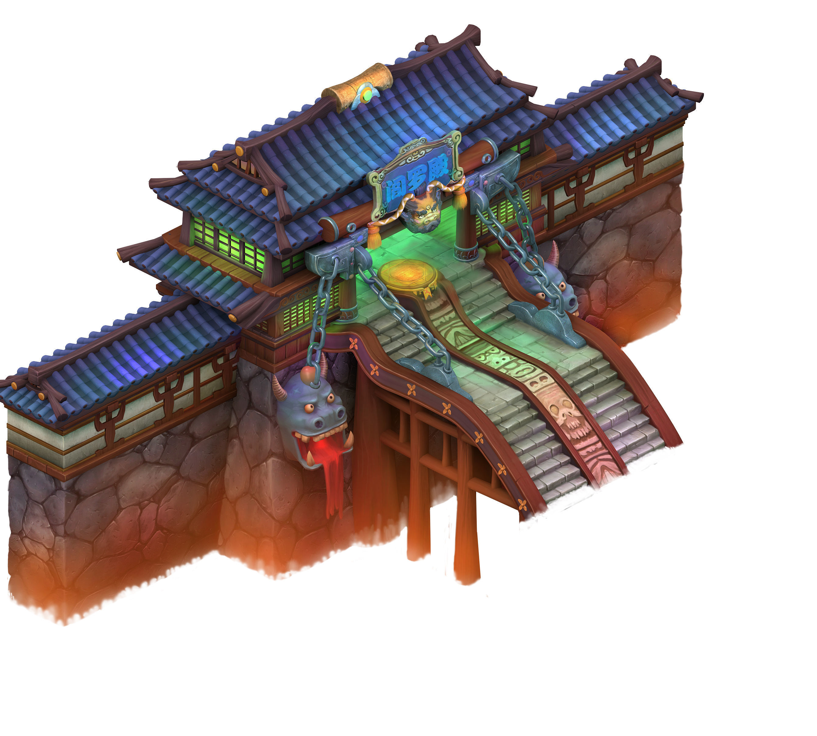 Cartoon hell - Yan Luo DianCartoon hell - Yan Luo Dian 3D model | CGTrader