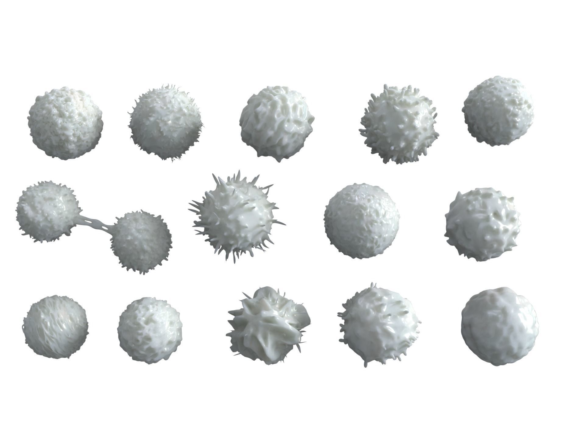 Lymphocytes Pack Bundle 3D model | CGTrader